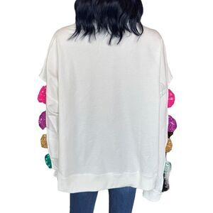 Fantastic Fawn | Sweaters | Fantasticfawn Sequin Bow Sleeve Sweatshirt ...